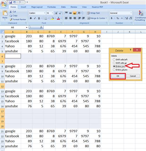 Learn New Things Shortcut Key To Delete Multiple Blank Rowscolumns In Ms Excel