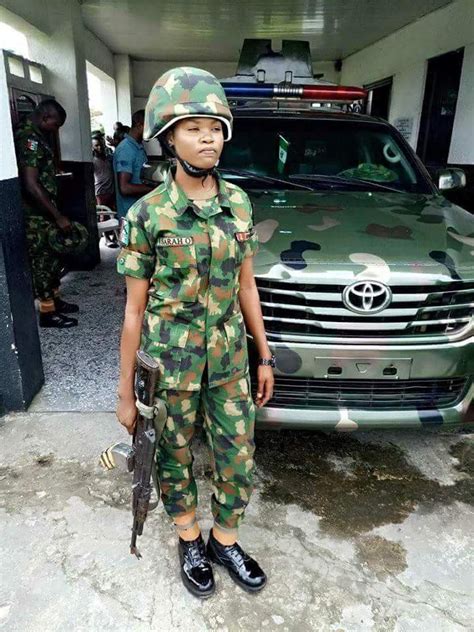 A Gallant Female Nigerian Soldier