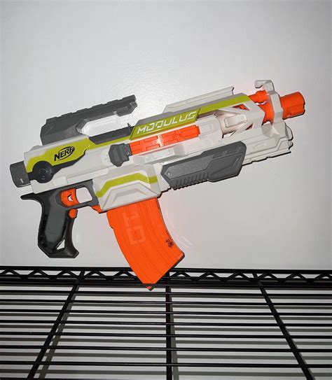 Nerf Modulus Ecs Motorized Blaster W Removable Scope Drop Gri Barrel