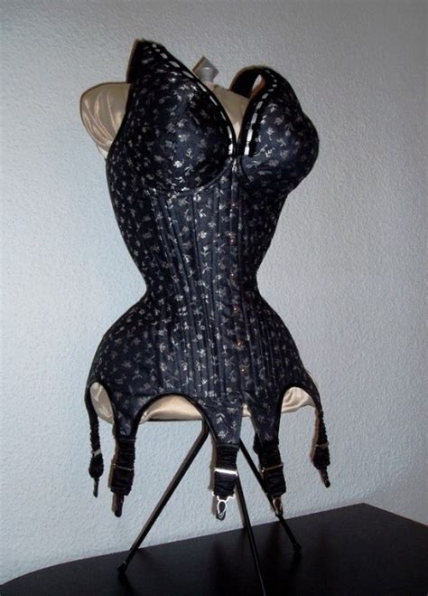 S Bend Corset With Integrated Bra And Garter