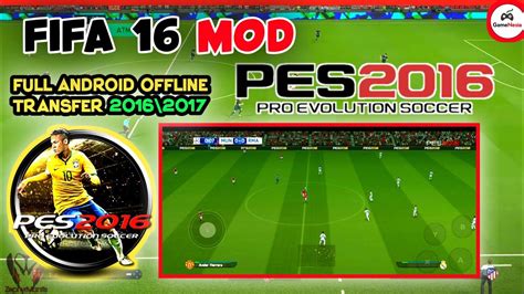 Smooth Fifa 16 Mobile Mod Pes 2016 Offline Youtube