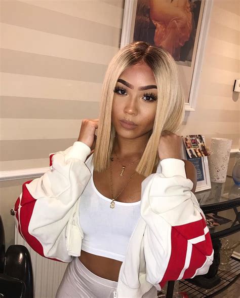 Short Bob Blonde Wig Short Blonde Hair Baddie
