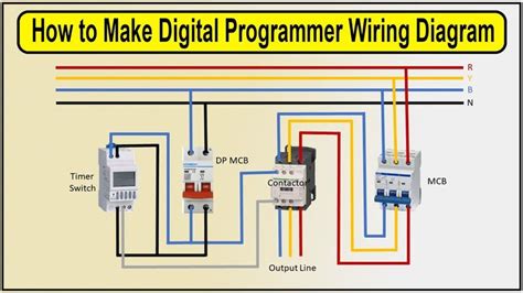 How To Make Digital Programmer Wiring Diagram Timer Switch Timer