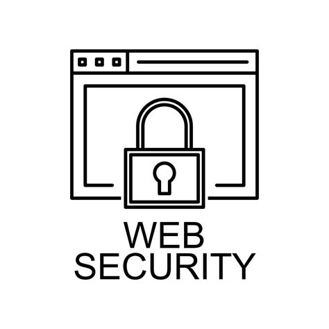 Web Security Line Vector Icon 22763816 Vector Art At Vecteezy