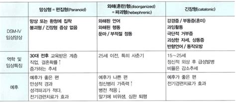 조현병 스펙트럼 및 기타정신병적 장애 1 네이버 블로그