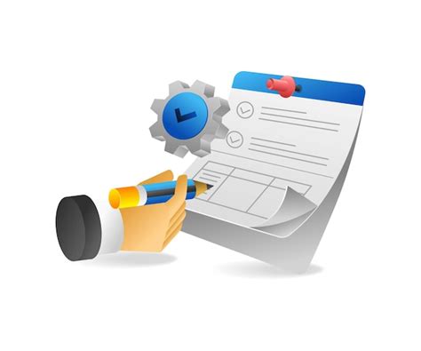 Illustration 3d Isométrique à Plat Du Concept Du Processus De