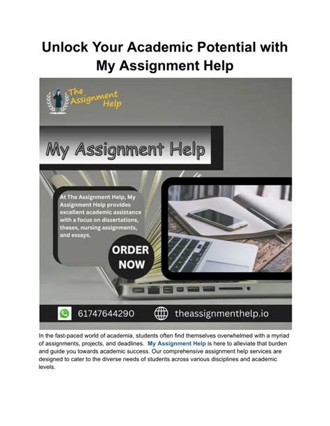 Ppt Unlock Your Academic Potential With My Assignment Help Powerpoint Presentation Id13439439