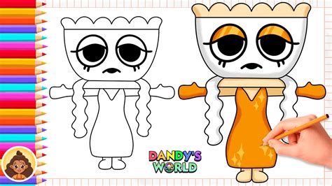 How To Draw Teagan From Dandys World Youtube