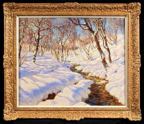 Ivan Fedorovich Choultsé Winter Sunlight Realist Landscape Oil