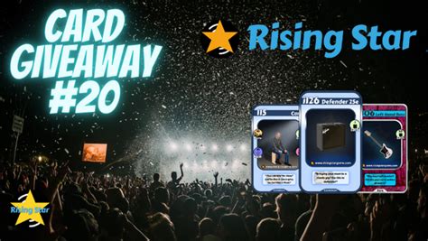 Rising Star Card Giveaway 20 By Pero82