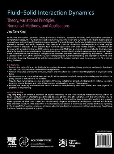 Pre Owned Fluid Solid Interaction Dynamics Theory Variational Principles Numerical Methods
