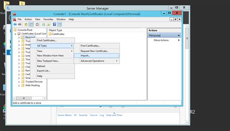 Tech Notes Install Cert In IIS