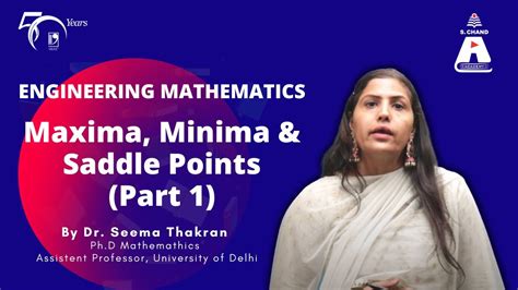 Maxima Minima And Saddle Points Part Engineering Mathematics S