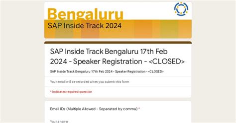 Vedant Gupta On Linkedin Sap Inside Track Bengaluru 17th Feb 2024