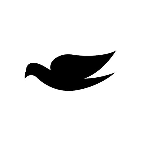Projeto De Ilustração Vetorial De Modelo De Logotipo De Pomba Vetor