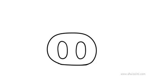 简笔画猪鼻子 简笔画猪鼻子的画法 画趣文库（我爱生活）