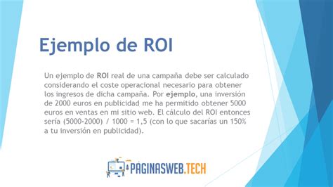 Qué Es El Roi Y Ejemplo De Roi