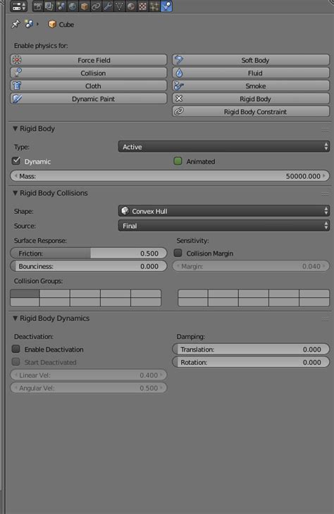 Rigid Body Simulation Objects Dont Touch When They Collide
