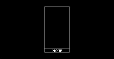 Monk Tarot Card Dandd Nat 20 Dungeons And Dragons T Shirt Black Dnd T