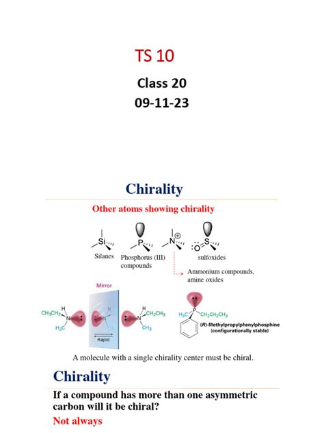 Tut 20 Stereochemistry And Optical Activity Pdf Chirality