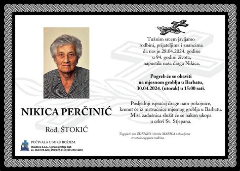 Nikica PerČiniĆ Rođ Štokić Rab Danas