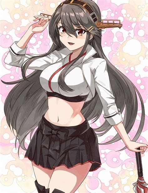 Haruna And Haruna Kantai Collection Drawn By Kanmiya Shinobu Danbooru