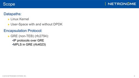 Layer 3 Tunnel Support For Open Vswitch Ppt