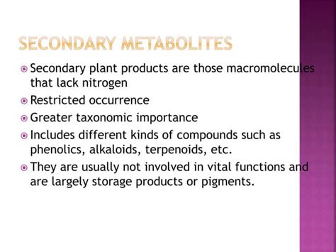 Chemotaxonomy Ppt Chemistry Science