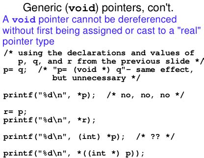 Confused About The Pointers And Generic Void Pointers In C Stack Overflow