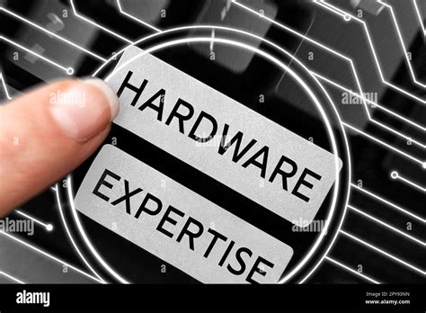 Sign Displaying Hardware Expertise Concept Meaning Machines And Other