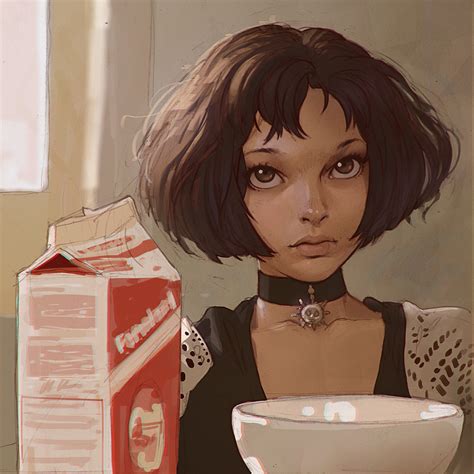 Mathilda Lando And Natalie Portman Leon The Professional Drawn By