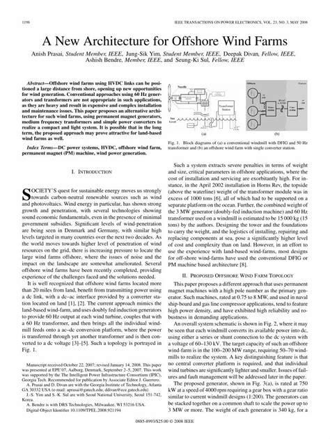 Pdf A New Architecture For Offshore Wind Farms Dokumen Tips