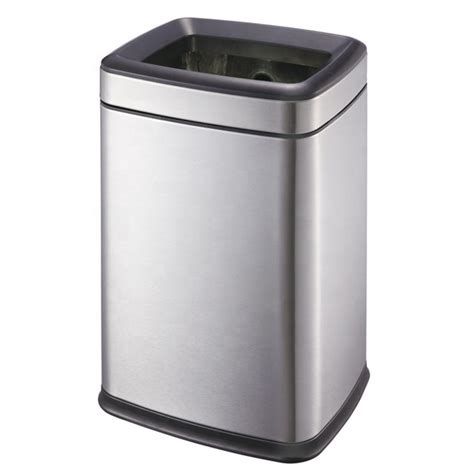 Stainless Square Open Trash Bin Creativemist