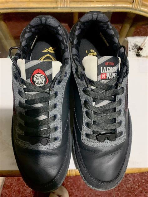 Reebok Club C Leather X La Casa De Papel Money Heist Black Gravel