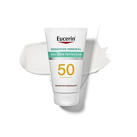 Eucerin Sun Sensitive Mineral Sunscreen Lotion Spf 50 With Zinc Oxide