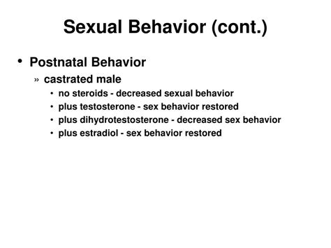 Ppt Lecture 14 Sexual Behavior A General Behavior Powerpoint