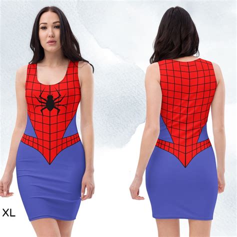 Sexy Womens Spiderman Costume Etsy
