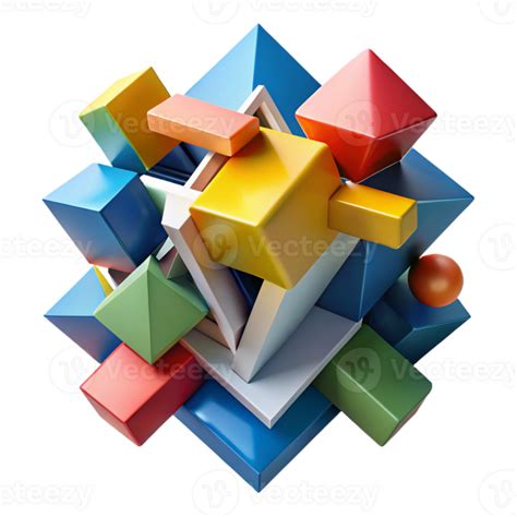 Vibrant Contemporary Overlapping Circles Abstract Design Premium 58068511 Png