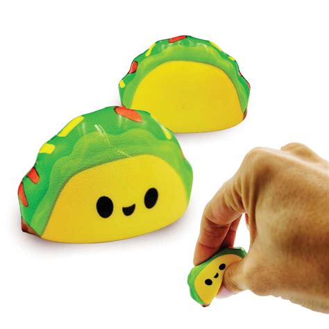Taco Stress Ball Squishy Fidget Toy For Stress Relief 5 Cm More This Way