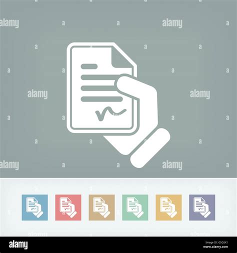 Document Signed Icon Stock Vector Image And Art Alamy