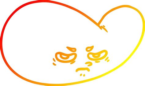 Warm Gradient Line Drawing Cartoon Gall Bladder 10443921 Vector Art At Vecteezy