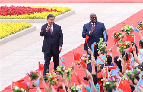 习近平同刚果（金）总统齐塞克迪举行会谈合作中国国家