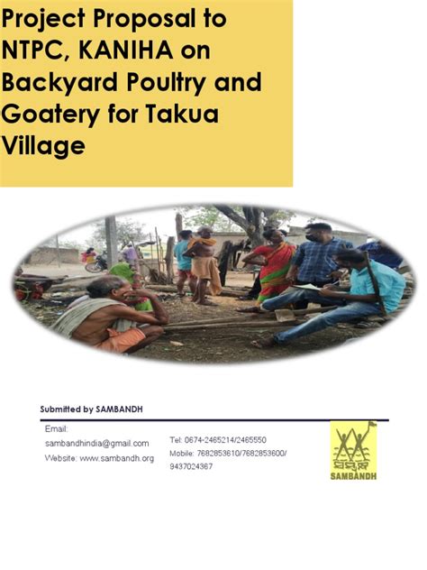 Project Proposal To Ntpc Poultrygoatery 28th April Final4 Pdf Poultry Meat