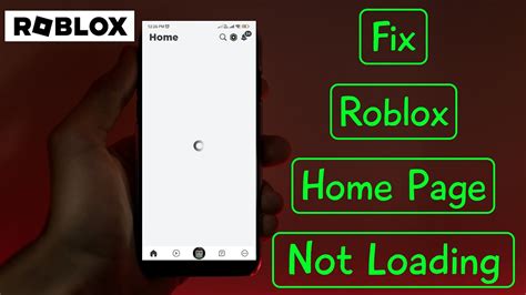 How To Fix Roblox Homepage Not Loading Mobile Roblox Home Screen Not Loadingstuck Youtube