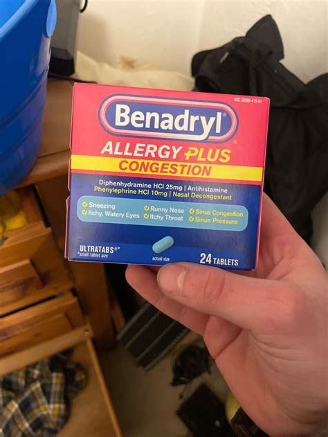 Benadryl Plus I Got 3 Boxes Of Benadryl Plus Dph With Phenylephrine