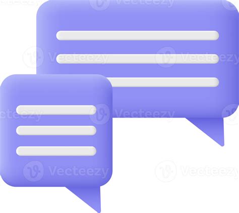 3d Speech Bubble Illustration 13528768 Png