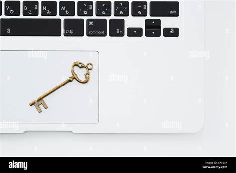 Key And Laptop Stock Photo Alamy