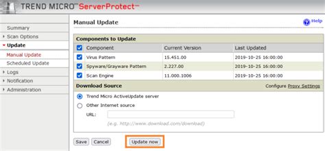 Trend MicroServerProtect for Linux 3 0 手動アップデートエラー Unable to connect