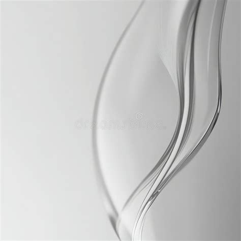 Abstract Gray Translucent Forms Flowing Against A Light Gray Background