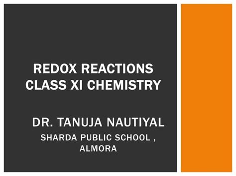 Redox Reaction 01ppt